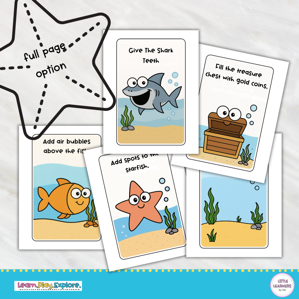 Ocean Playdough Mats – Fine Motor Fun for Toddlers & Preschoolers