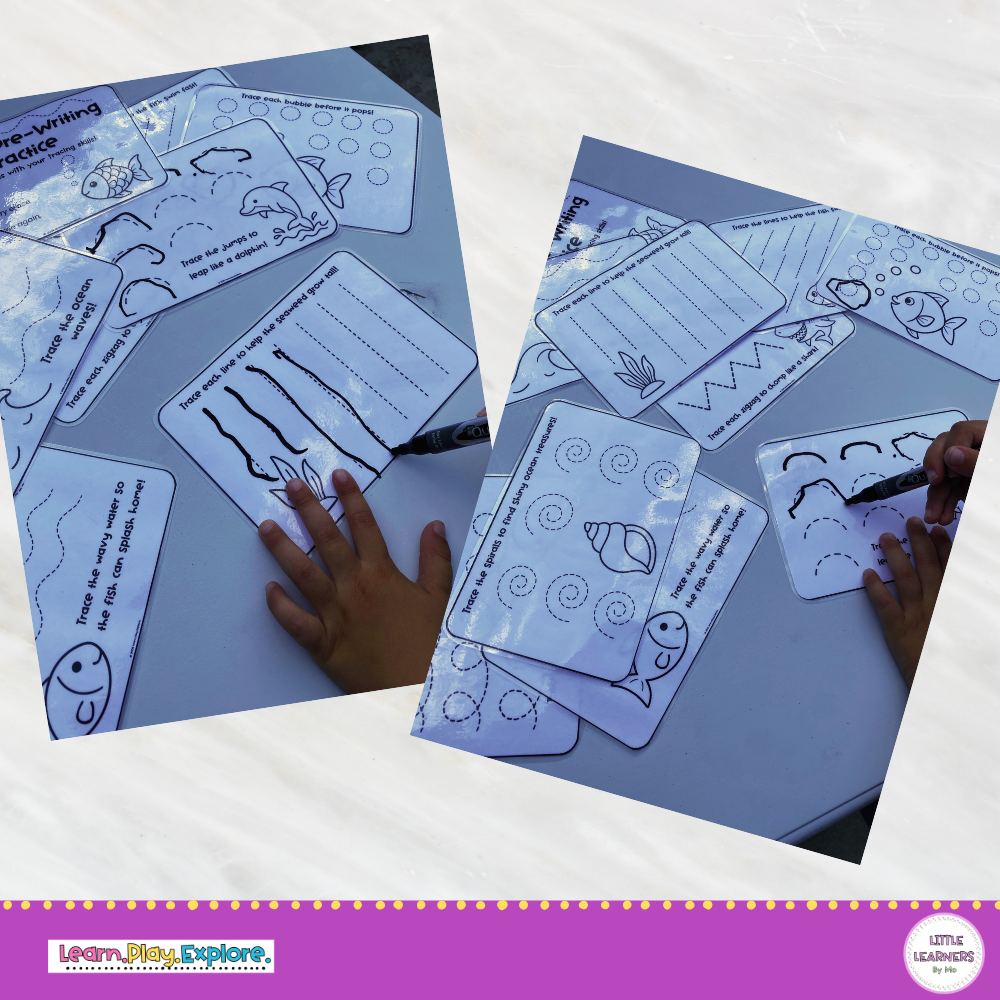 Ocean Pre-Writing Practice Pack